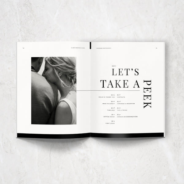 Client Guide Template for Photographers | Mila | Caskro Studio